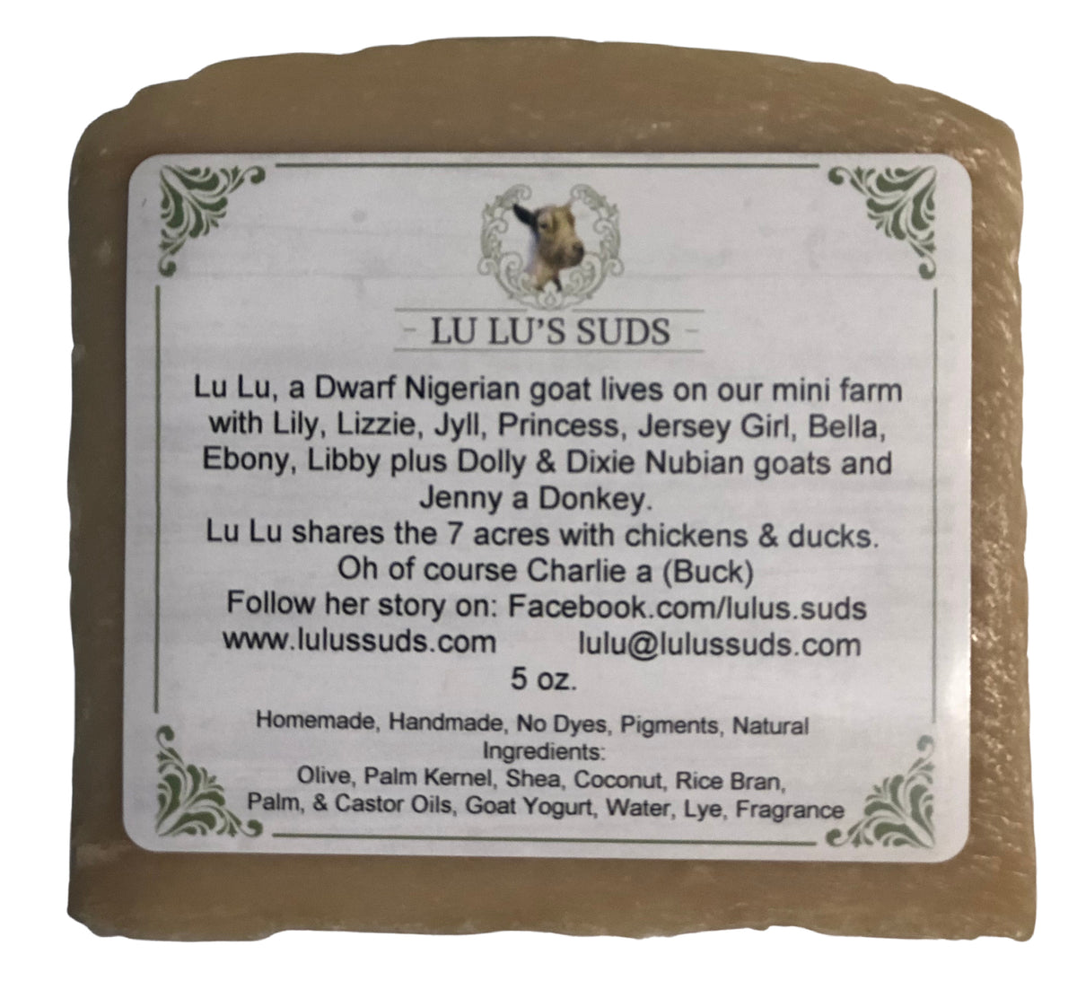 Coconut Goat Milk Soap 5 oz. | Lu Lu's Suds