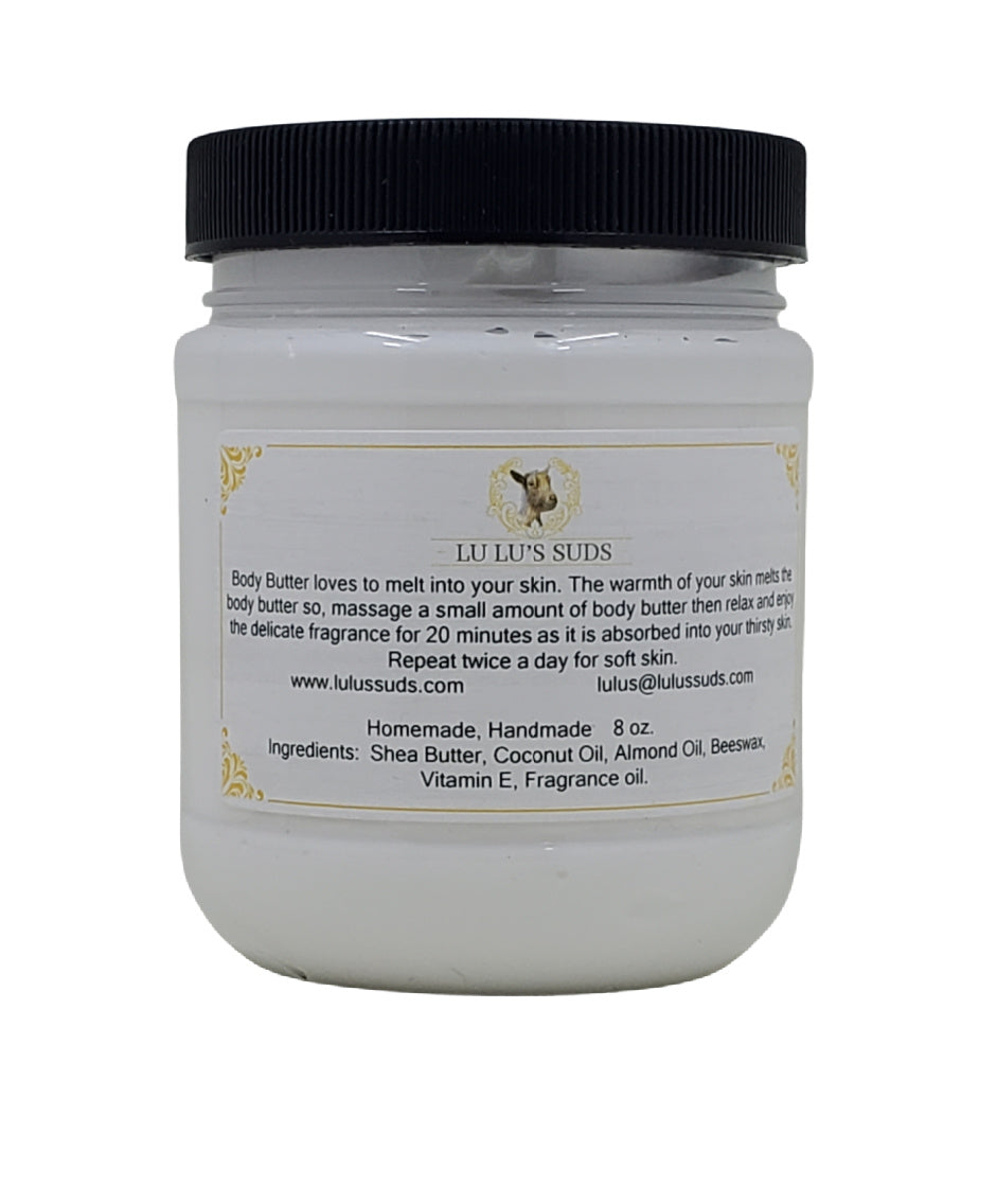 Susie's Rose Coconut Shea Body Butter 8 oz. | Lu Lu's Suds