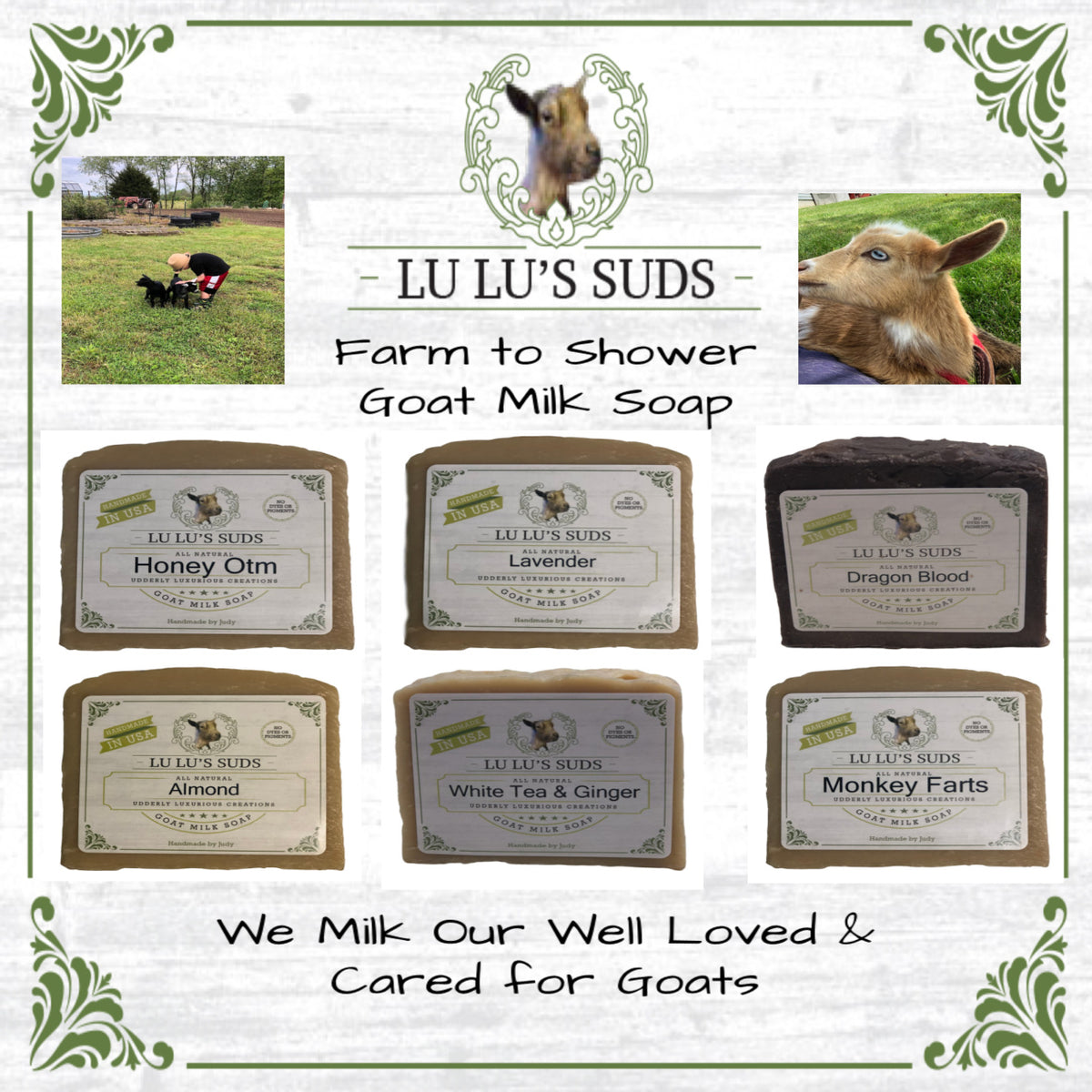 Cherry Almond Goat Milk Soap 5 oz. | Lu Lu's Suds